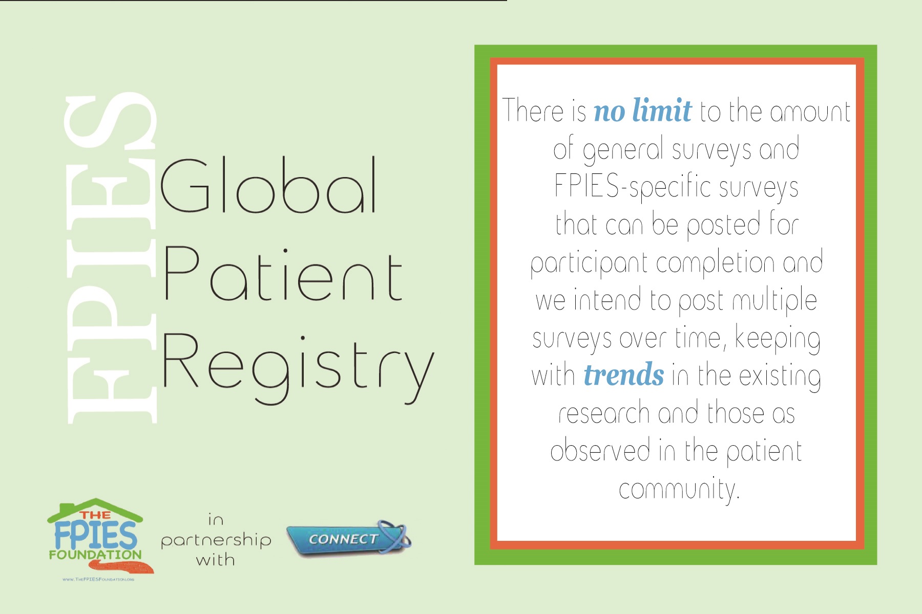 The FPIES Global Patient Registry: Getting to Know Connect – The FPIES ...